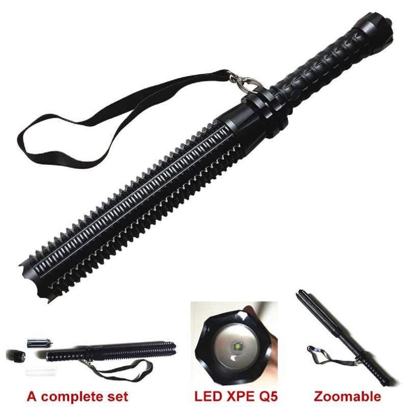 Matraque Rétractable Lampe Torche Sans Fil Police 46 cm Led Cree Q5 600 ...