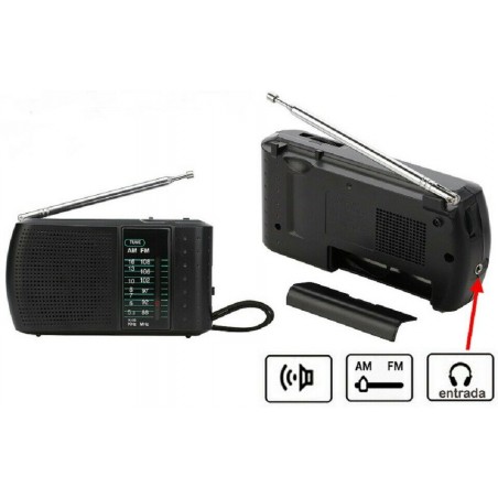 Poste Radio de Poche Style Retro 2 Band AM/FM à Piles