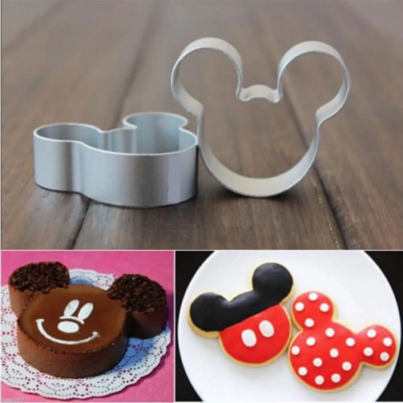 Emporte-Pièce Découpoir Mickey En Alu Pate À Sucre & D'amande Sablés